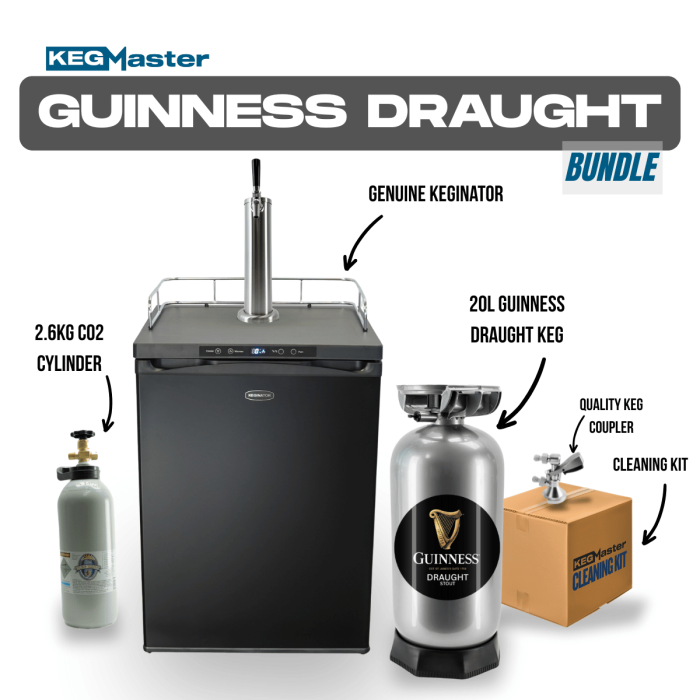 Guinness Draught Keg Bundle with Kegerator