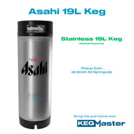Authentic Asahi Super Dry 19L Keg | Made in Japan | Keg King Melbourne