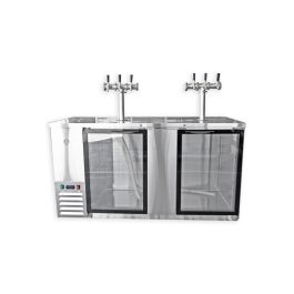Kegerator - KegMaster Super Deluxe - Two Door Large
